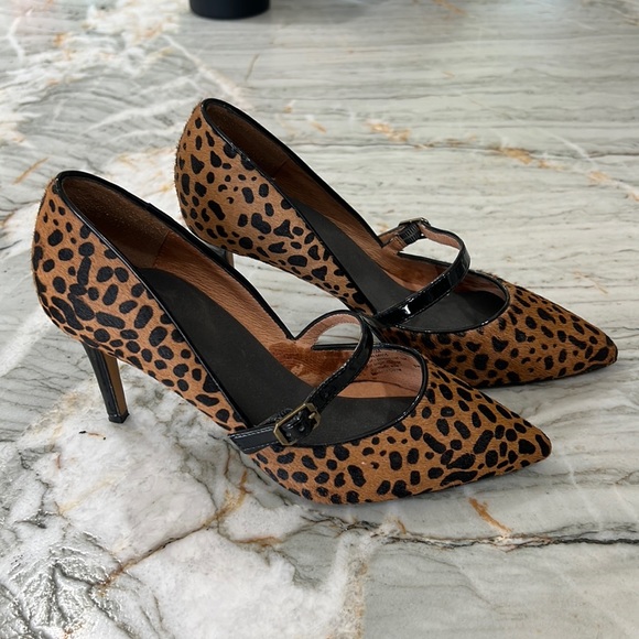 Halogen | Shoes | Halogen Calf Hair Heels Leopard Print Size 65 | Poshmark